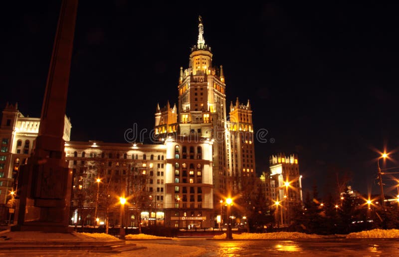 Night building stock image. Image of structure, architecture - 4382117
