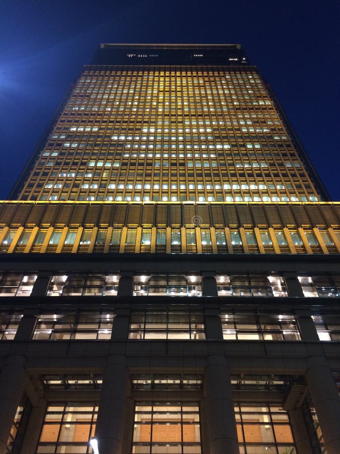 Night building stock photo. Image of light, tokyo, skyscraper - 51027120
