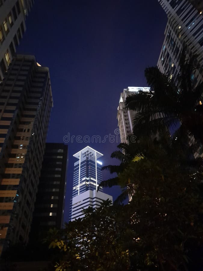 Night building view editorial stock image. Image of night - 238726434