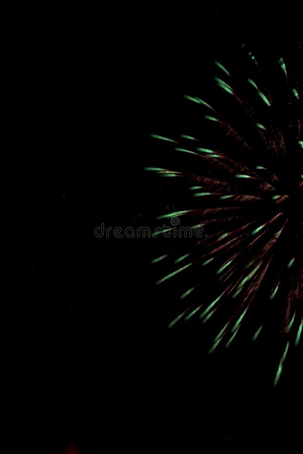 Night Burst of Beautiful Firework Celebration with Colorful Glow ...