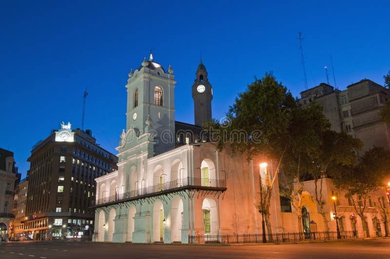 Cabildo Building in Buenos Aires, Argentina Stock Photo - Image of ...