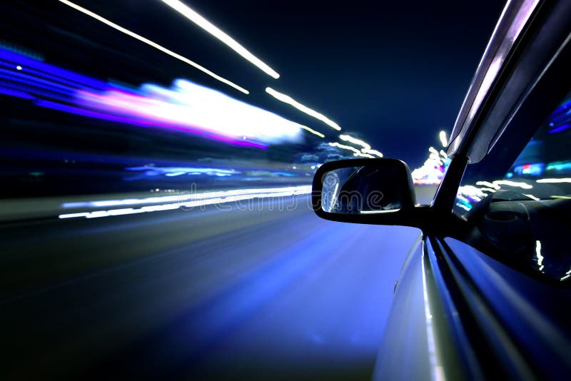 Night car drive stock photo. Image of destination, asphalt - 8190286