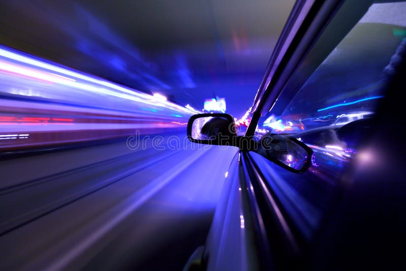 Night car drive stock photo. Image of destination, asphalt - 8190286