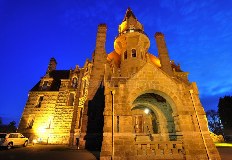 Night castle stock photo. Image of outdoor, brick, castle - 16831358