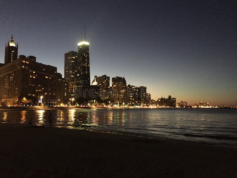 Night chicago stock photo. Image of chicago, night, beautiful - 92206720