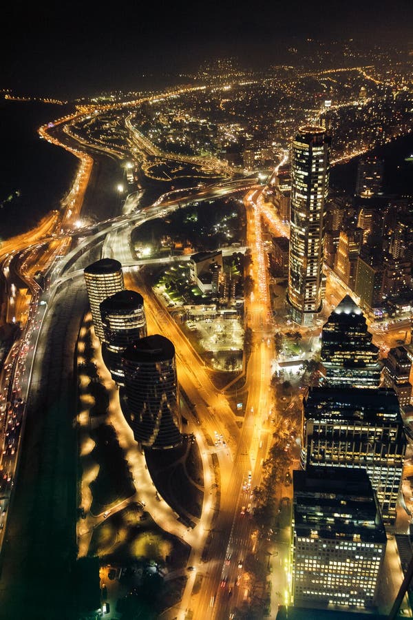 Night of Chile from the Tallest Building Capturing Great Distance ...