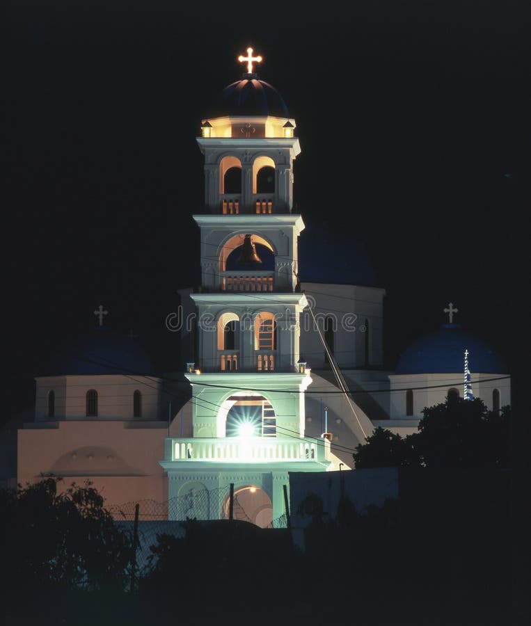 Night church stock image. Image of europe, belfry, night - 361435