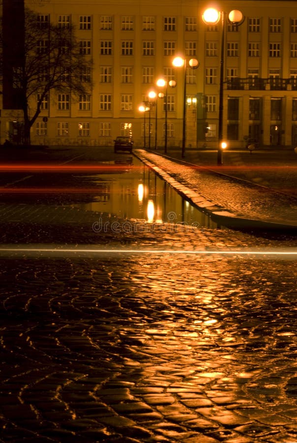 Night city stock photo. Image of rain, night, destinations - 12538046