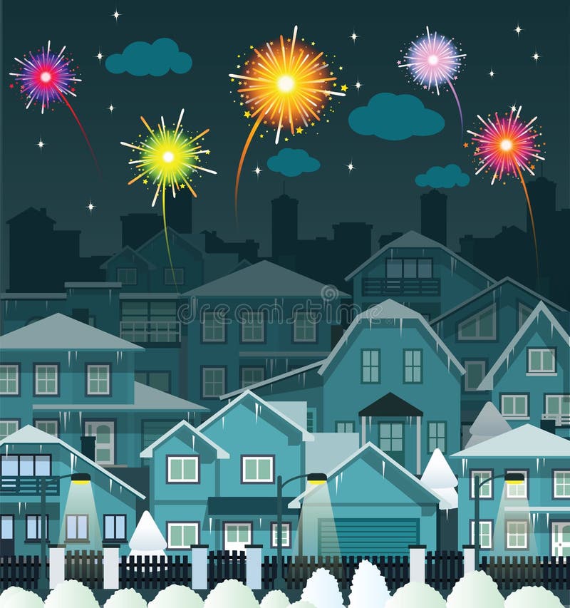Fireworks Houses Stock Illustrations – 211 Fireworks Houses Stock ...