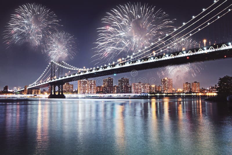 Fireworks in City Background Stock Image - Image of anniversary, event ...