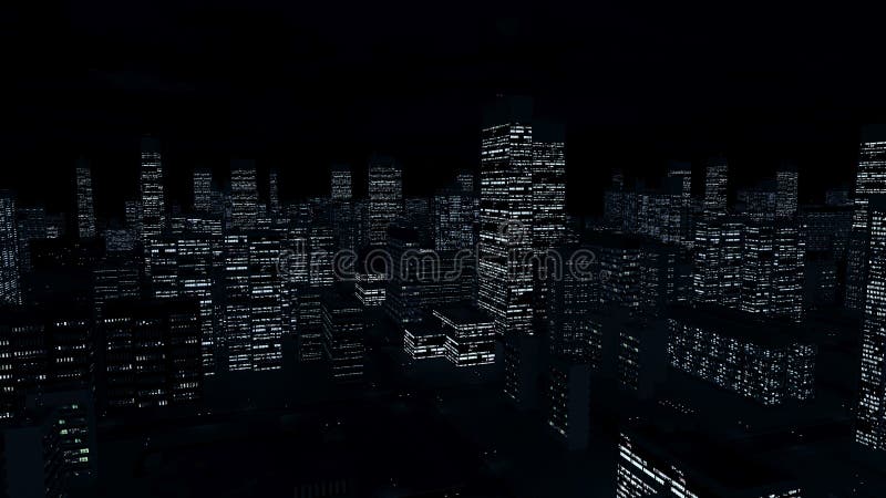 Night City 360 HDRI. Environment, Panorama, 3d Rendering 02 Stock ...