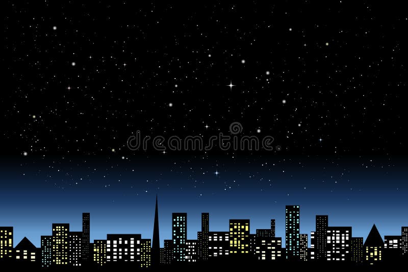 Night City Comic Background Stock Vector - Illustration of city, panel ...