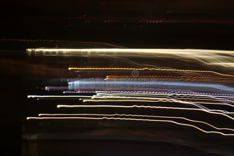 Night City Rays Glow Background. Night Exposure Zoom Traces Backdrop ...