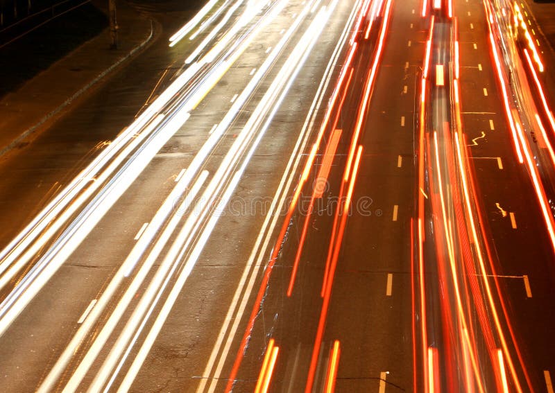 Night city road lights stock photo. Image of abstract - 12066036