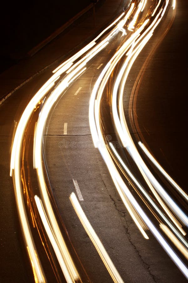 Night city road lights stock image. Image of highway - 12066103