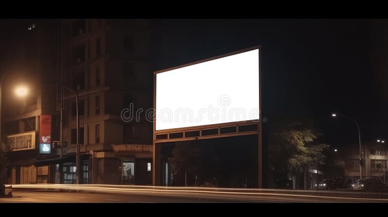 Night City Street Night View of the City Stock Illustration ...