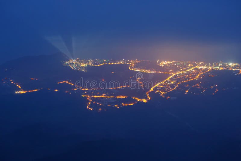 Night City Tekirova in Turkey on the Beach Stock Image - Image of ...