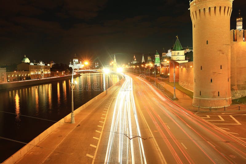 Night city traffic lights stock image. Image of cityscape - 61797331