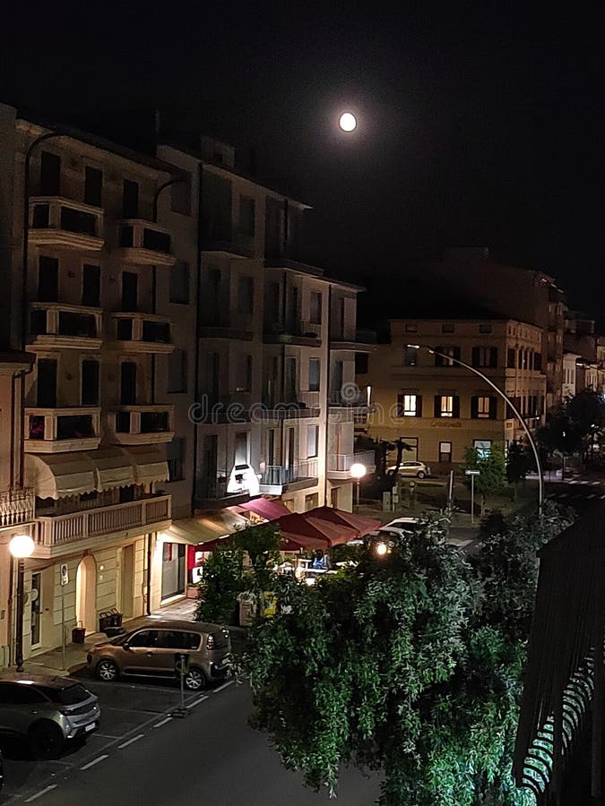 Night City View Tuscany Italy Stock Image - Image of italy, city: 249631229