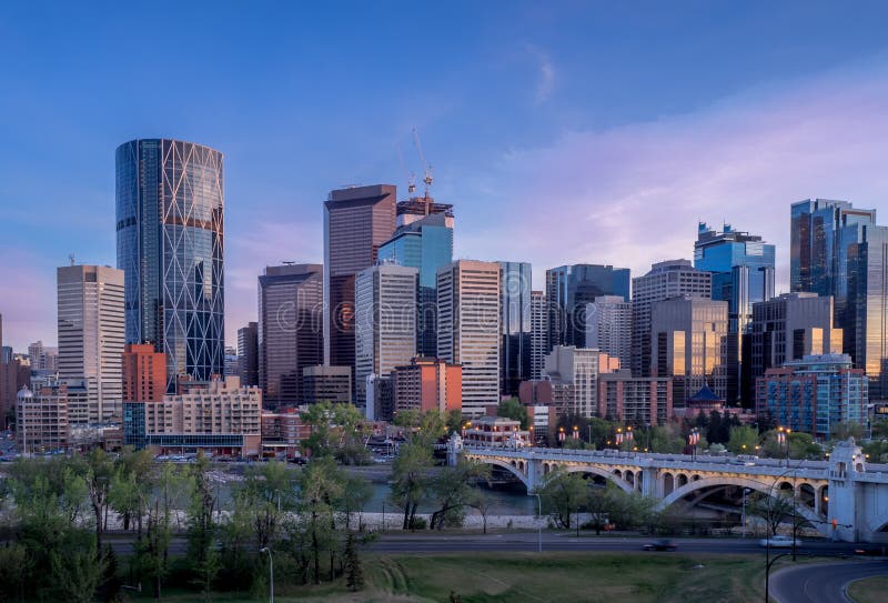 Calgary, Canada Skyscrapers Stock Image - Image of canterra, offices ...