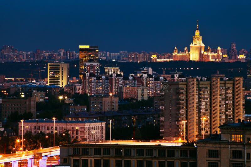 Moscow from above stock photo. Image of skyline, scenery - 16433152