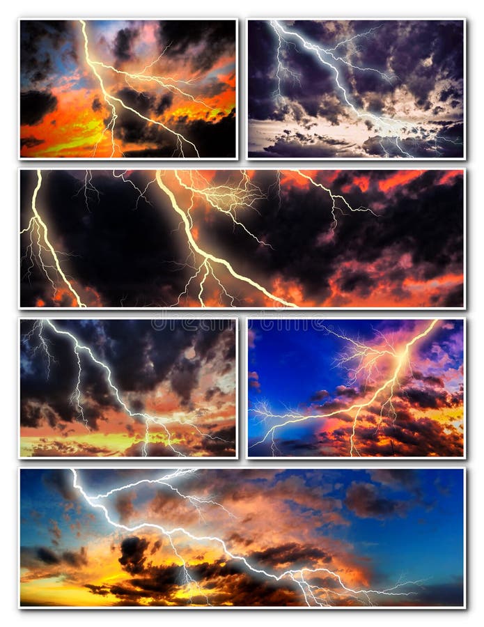 139 Lightning Storm Collage Stock Photos - Free & Royalty-Free Stock ...