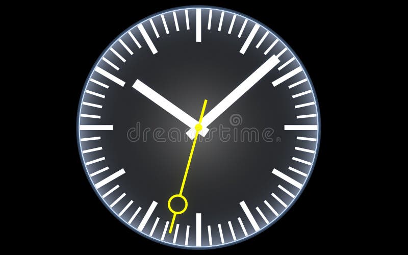 Night clock stock illustration. Illustration of minute - 32140175