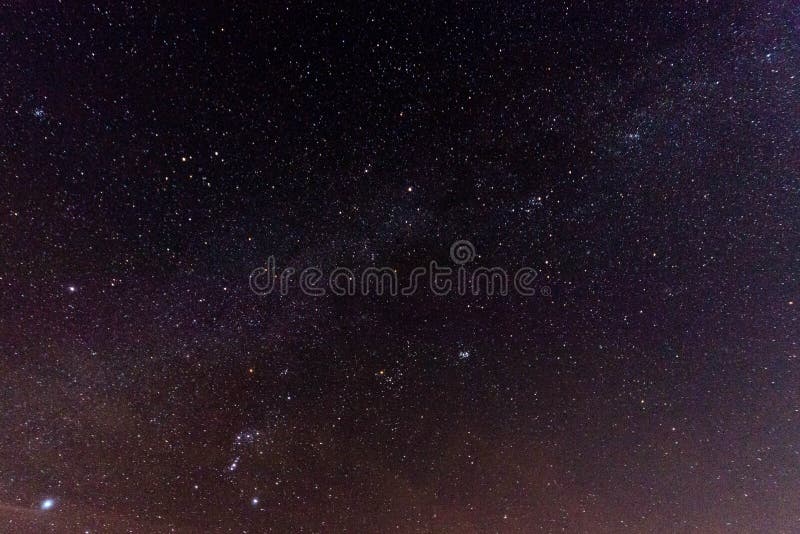 Night, Cloudless Sky Dotted with Stars Stock Image - Image of planets ...