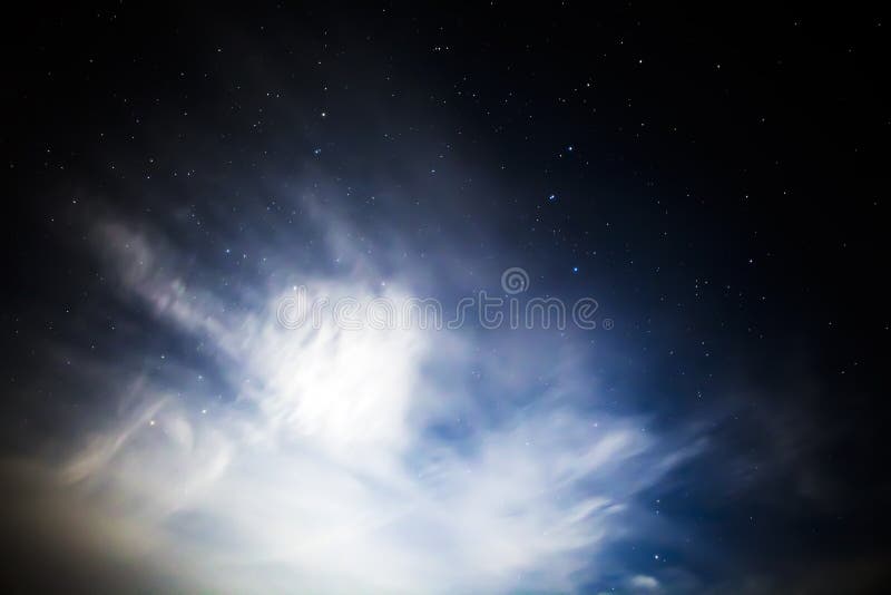 Night Clouds stock photo. Image of stars, blue, clouds - 28800650