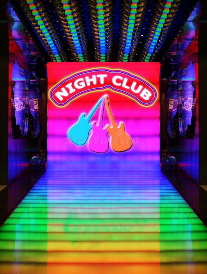 Night Club seating area stock photo. Image of neon, seating - 223756
