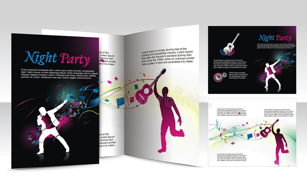 Night club brochure design stock vector. Illustration of cover - 15322028