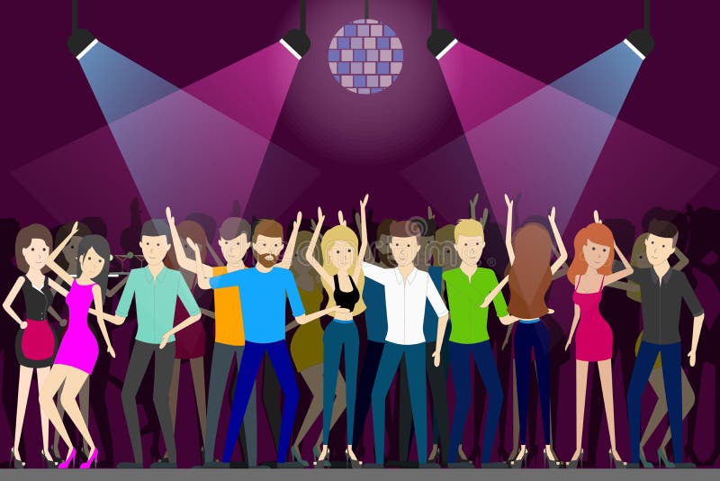 Night club dance. stock vector. Illustration of abstract - 91066740