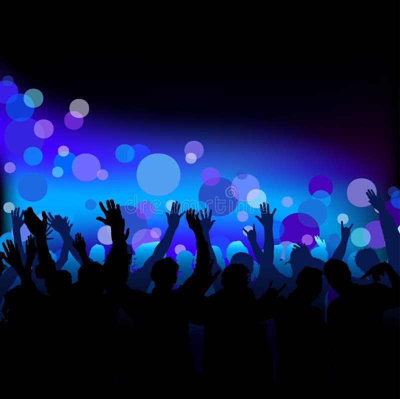 Night party 2 stock vector. Illustration of people, happy - 2804000