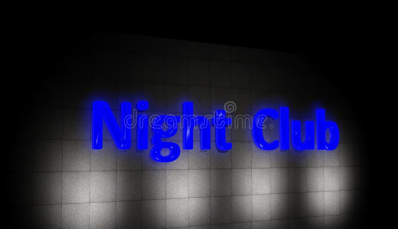 Night club sign stock illustration. Illustration of amusement - 26541643