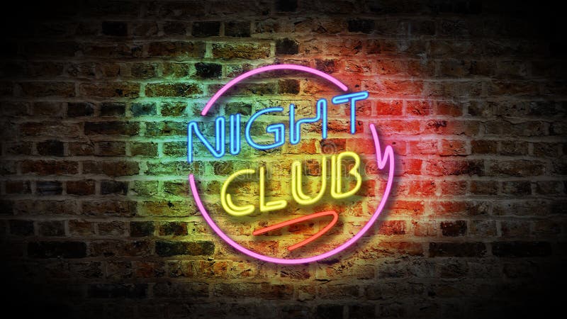 Night Club and a Group of People Stock Video - Video of green, night ...