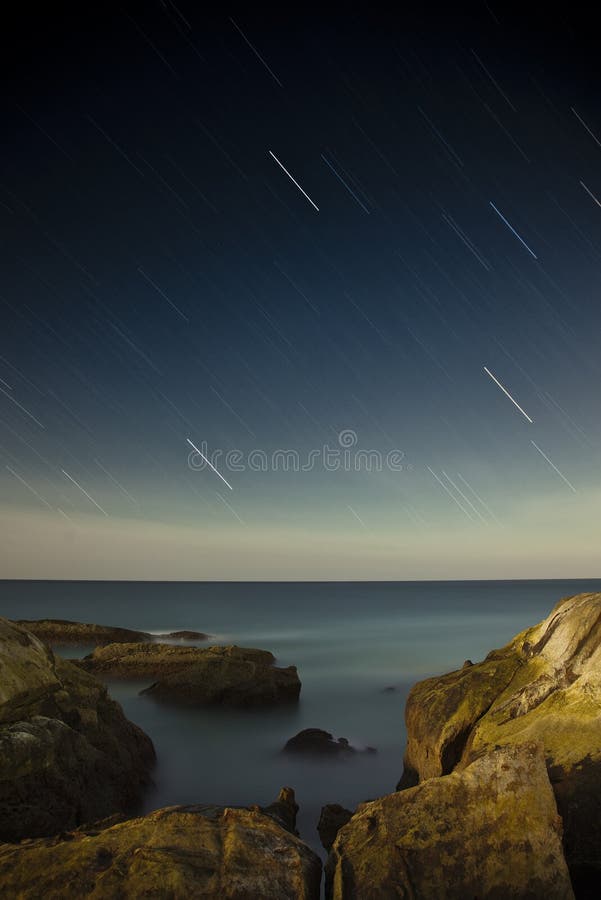 Night on the Coast stock image. Image of clear, atlantic - 14201485