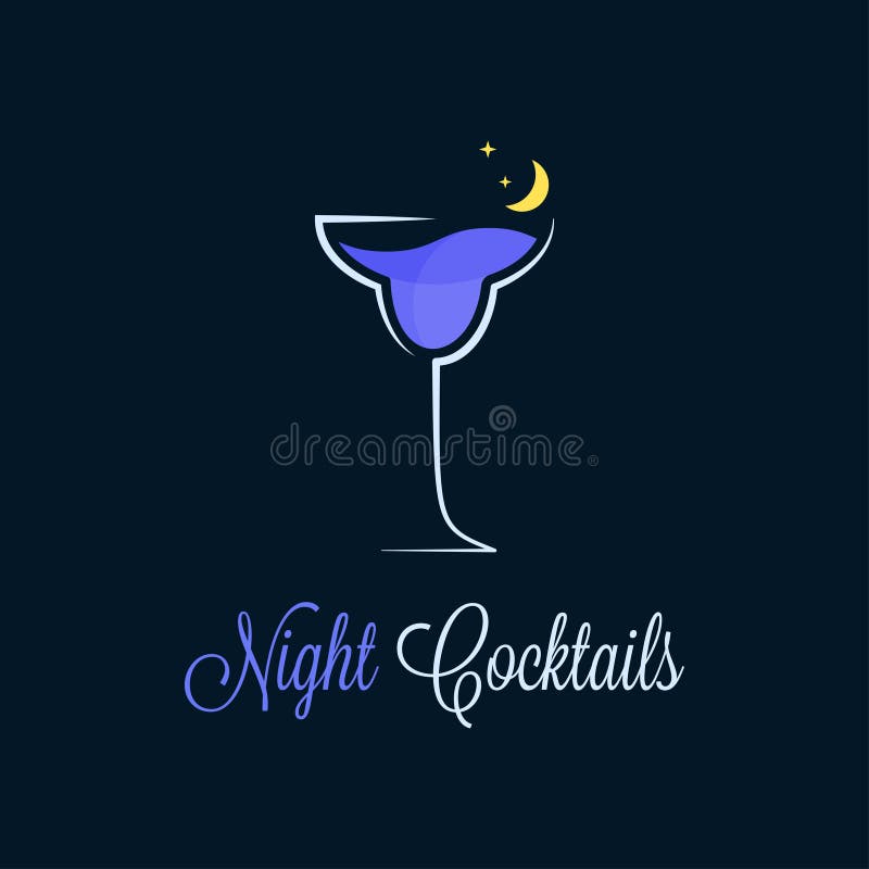 Cocktail Logo Vector Template Illustration Stock Vector - Illustration ...