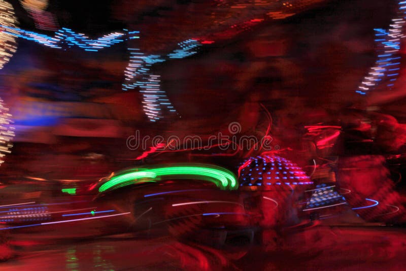 Disco Lights Synth Wave Vapor Neon Funfair Fairground Ride, Night ...