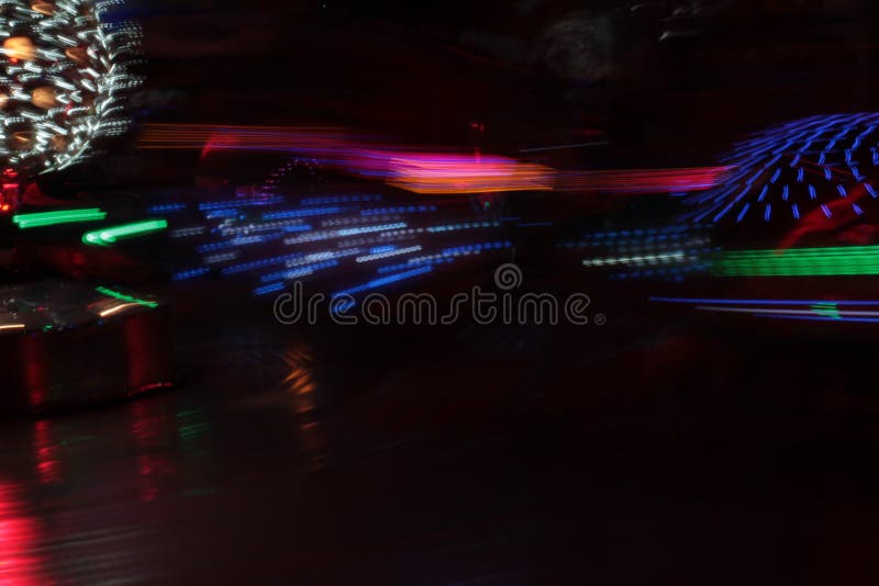 Disco Lights Synth Wave Vapor Neon Funfair Fairground Ride, Night ...