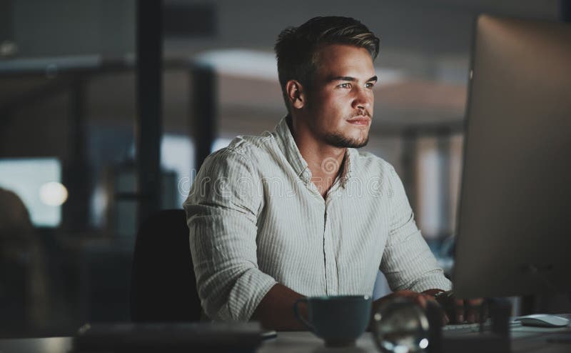 Night, Computer and Planning with Man in Office for Network ...