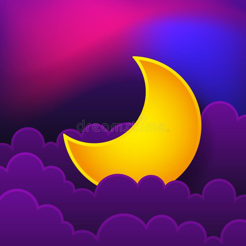 Night Concept Logo. Good Night Stock Vector - Illustration of child ...