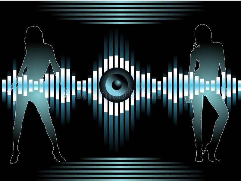 Night Dancers stock vector. Illustration of female, sound - 5847408