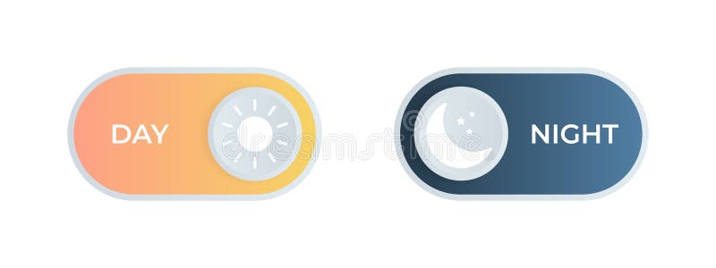Night day mode switch. stock vector. Illustration of light - 241464551