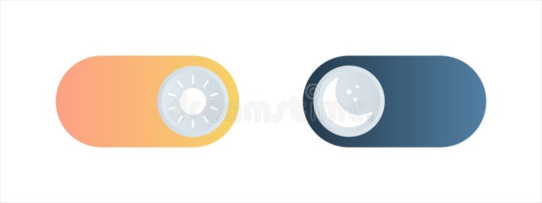 Night day mode switch. stock vector. Illustration of icon - 241769891