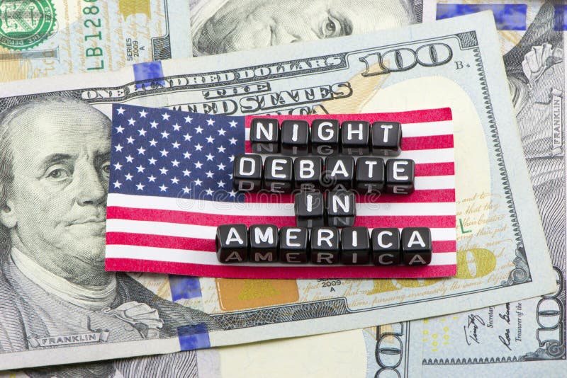 Night debate in America stock image. Image of group, expression - 78217491