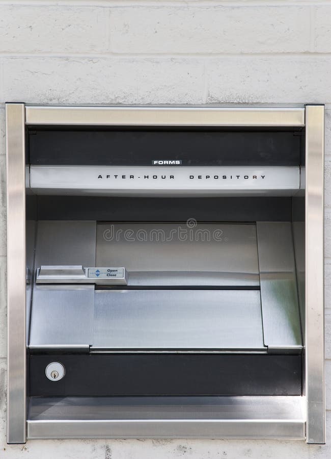 Night deposit box stock photo. Image of secure, banking - 9355436