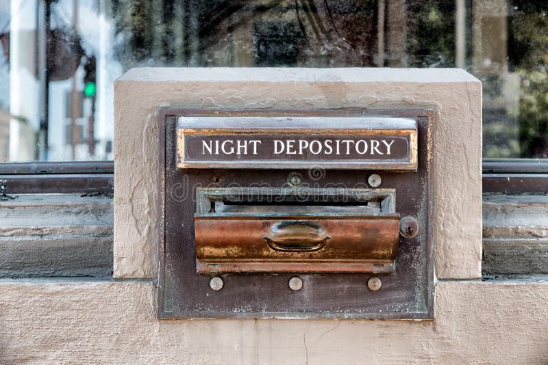 Night deposit box stock image. Image of grungy, pattern - 9210843