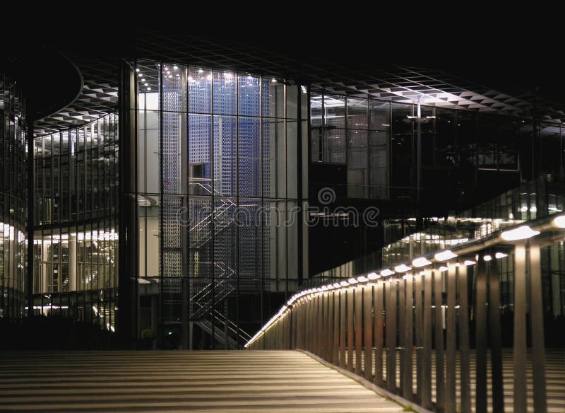 Night Design stock photo. Image of lamp, steel, building - 96262