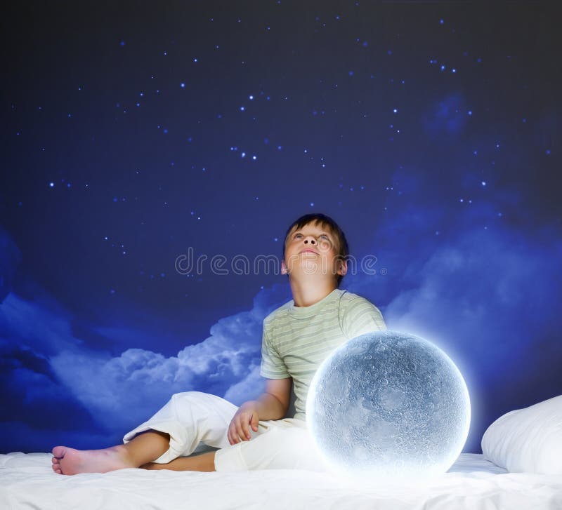 Night dreaming stock photo. Image of blue, happiness - 43983984