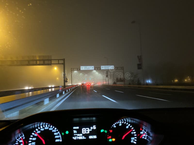 Night Driving stock image. Image of dashboard, truck - 179429029